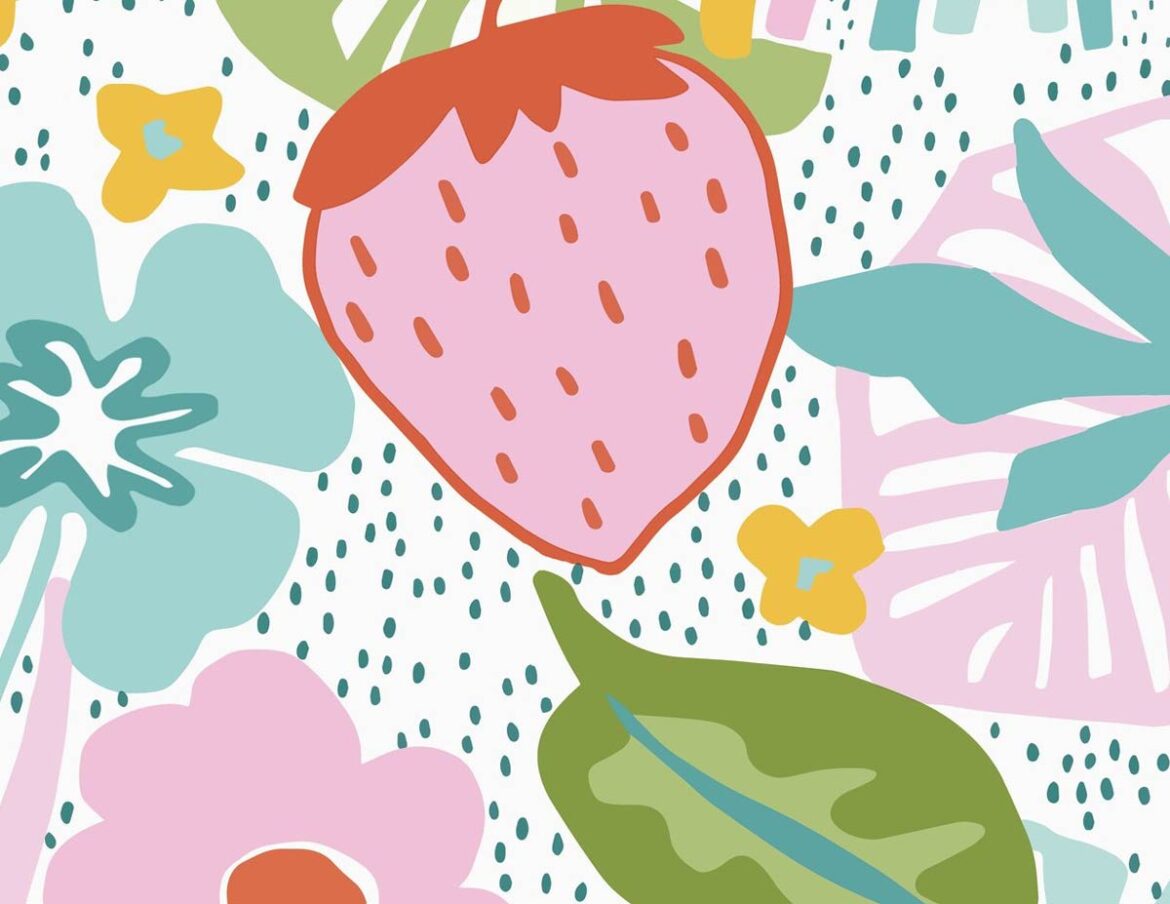 Strawberry Fields XL Mural – La Maison Walls